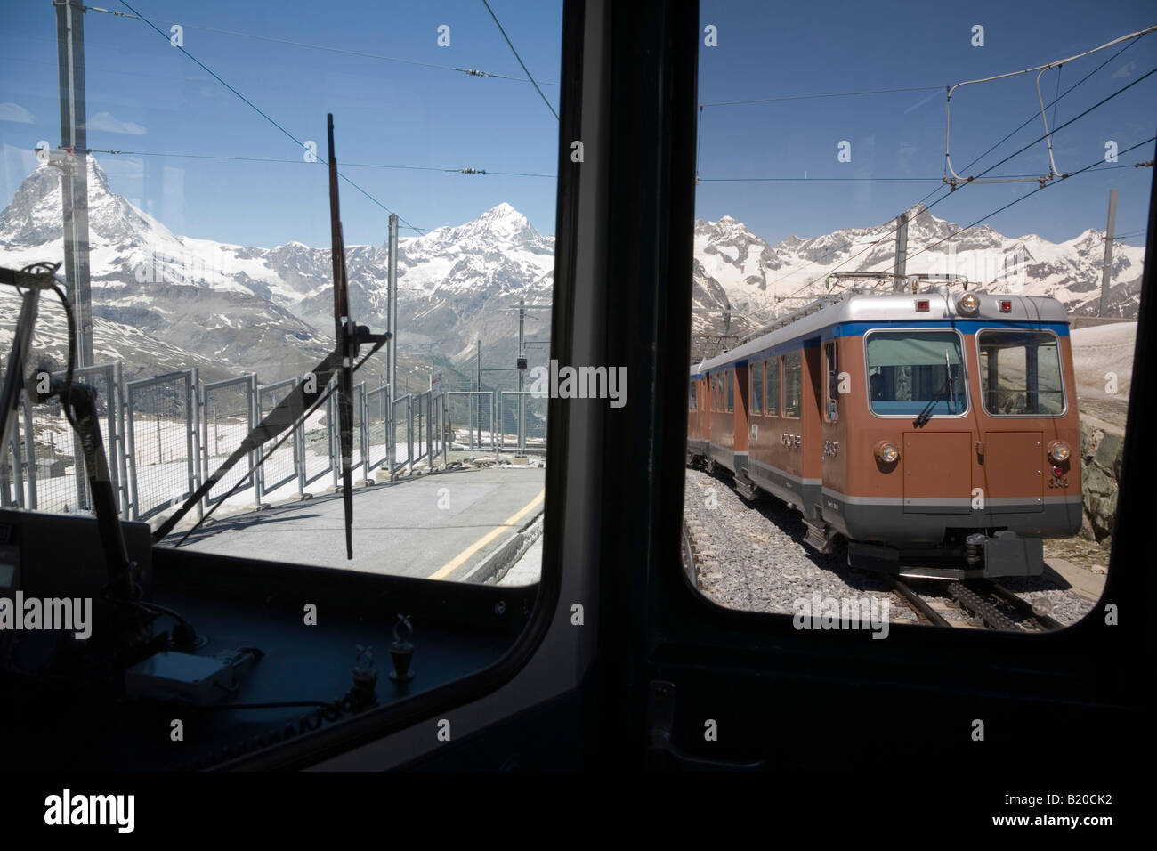 Gornergrat cog railway hi-res stock photography and images - Alamy