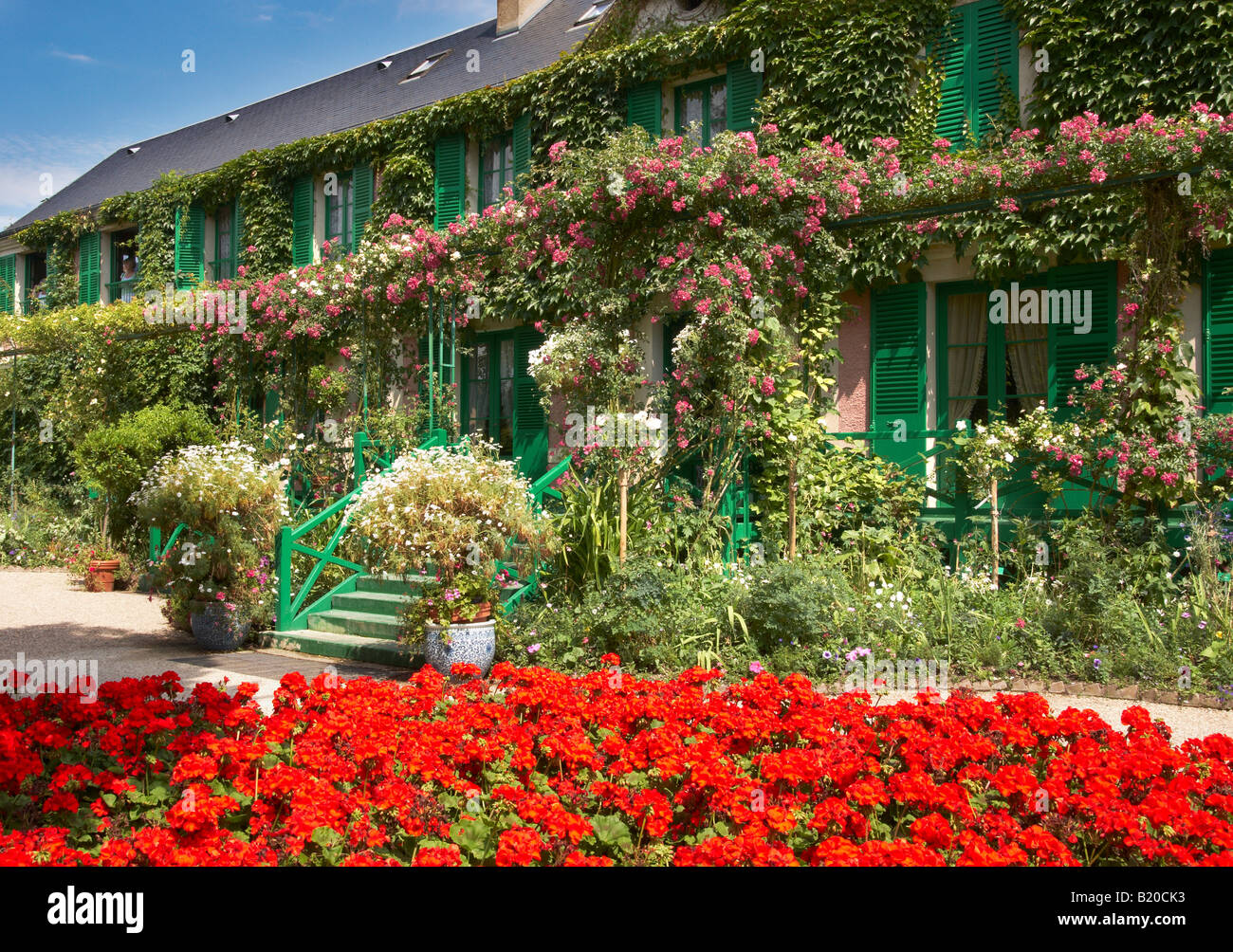 Monet's house at Giverny near Paris France Stock Photo - Alamy
