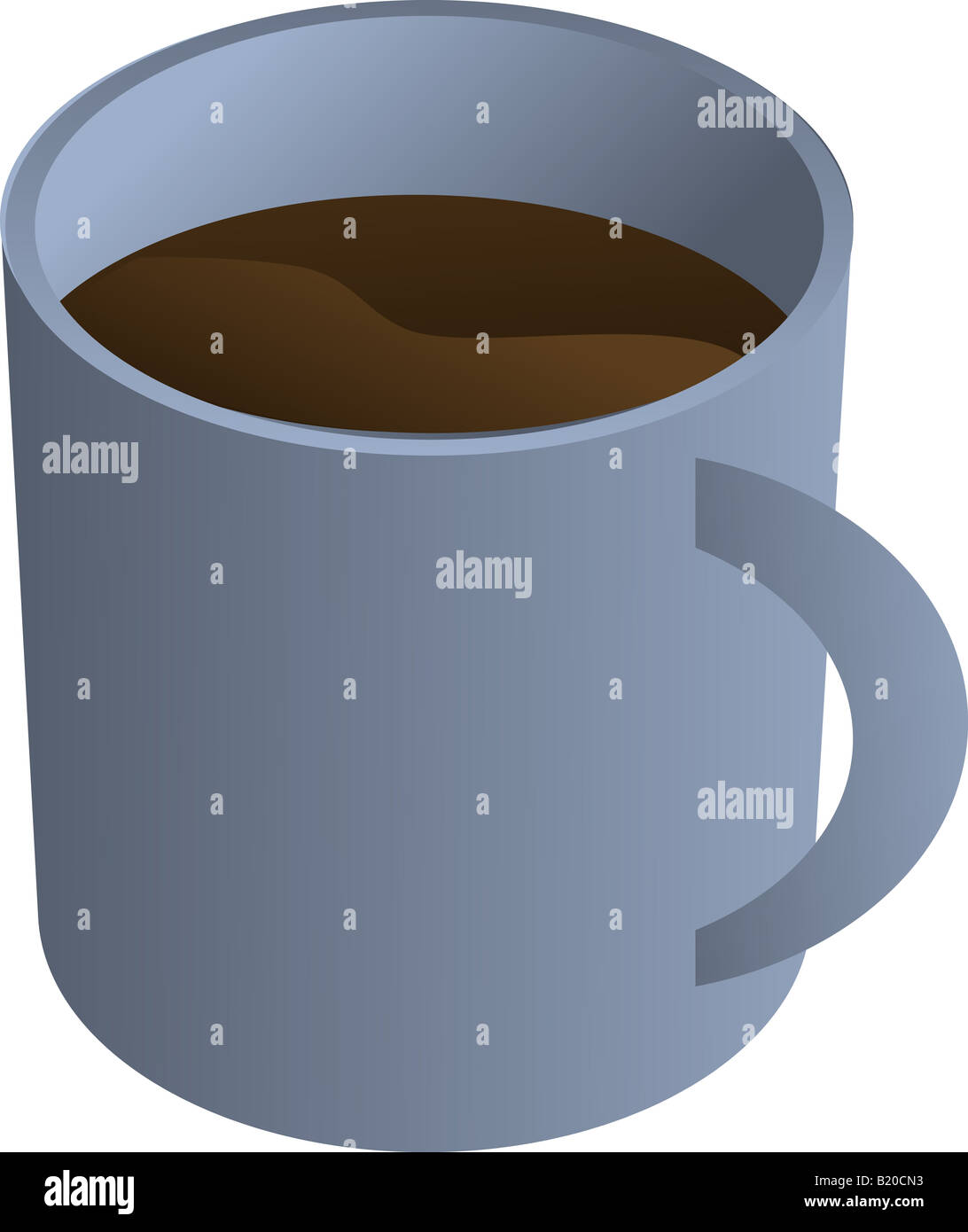 Coffee mug isometric 3d illustration Stock Photo - Alamy