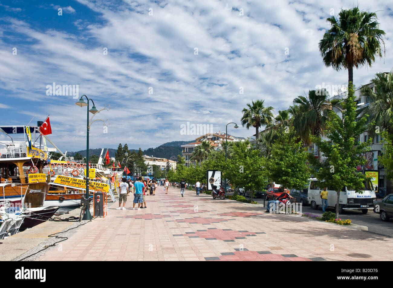Promenade along the seafront in Marmaris Mugla Turkey Stock Photo - Alamy