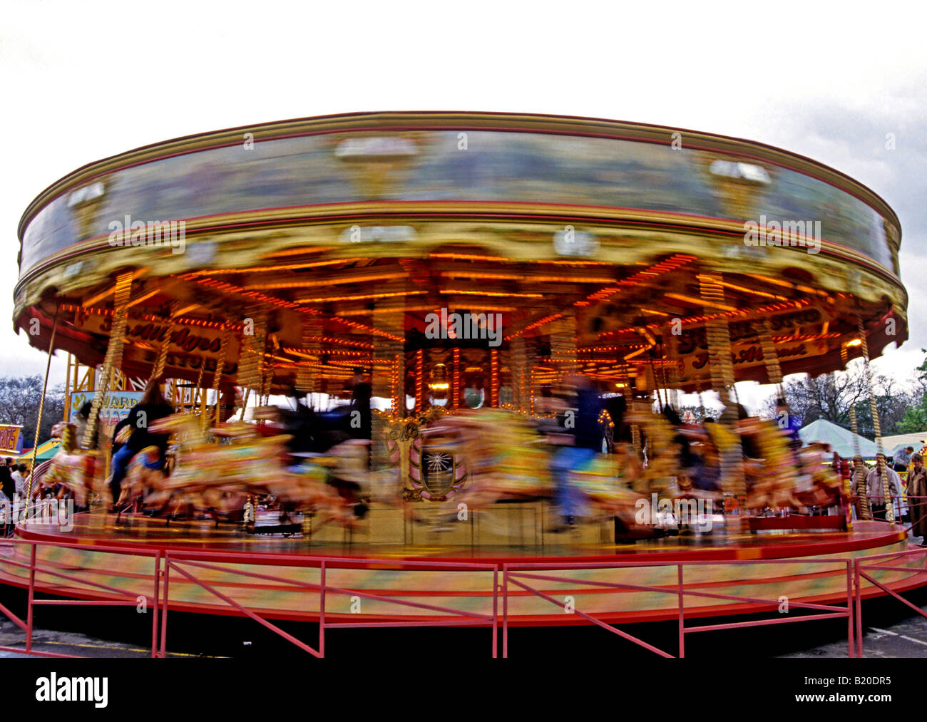 0784 Carousel Wimbledon Common England Stock Photo - Alamy