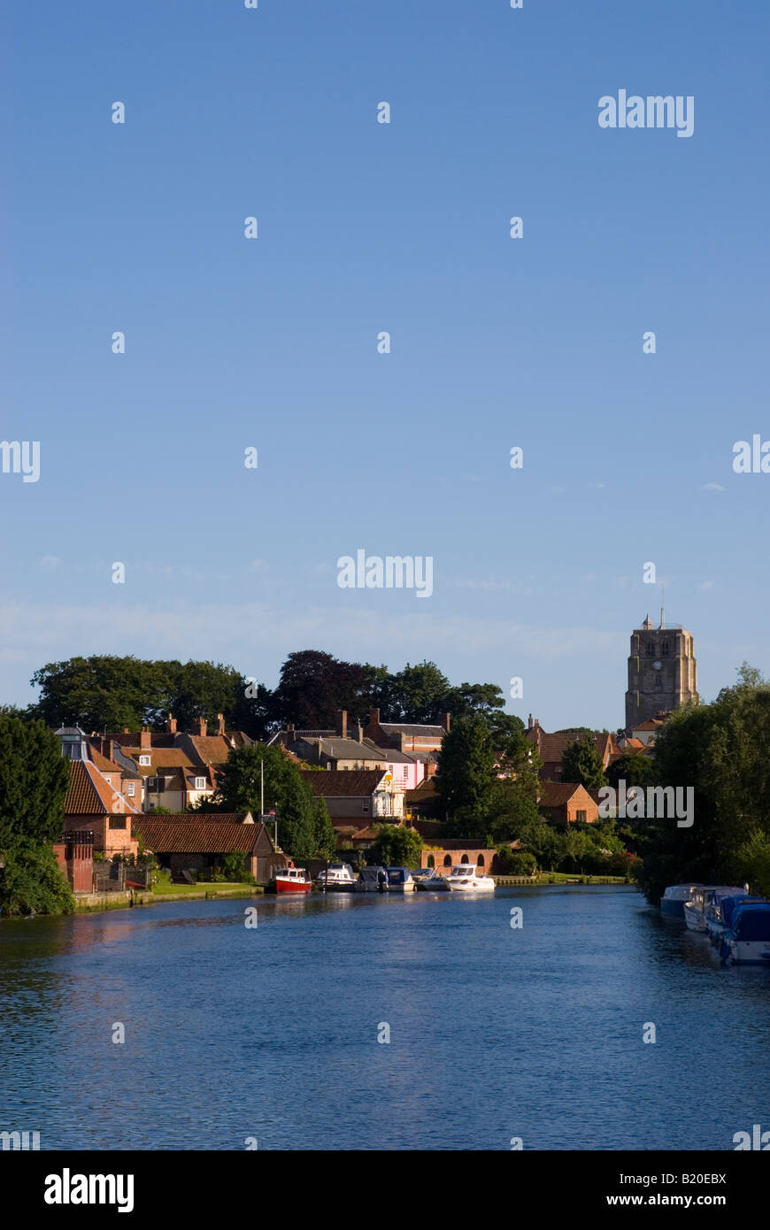 A View Of St. Michael's Church From The Bridge At Beccles,Suffolk,Uk ...