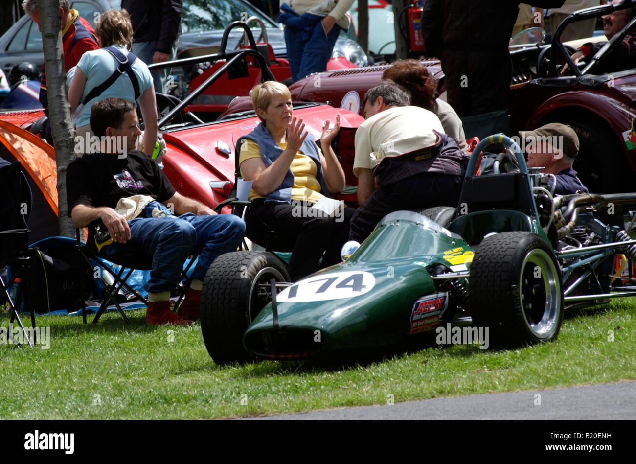 Paddock enclosure prescott speed hill climb event hi-res stock ...