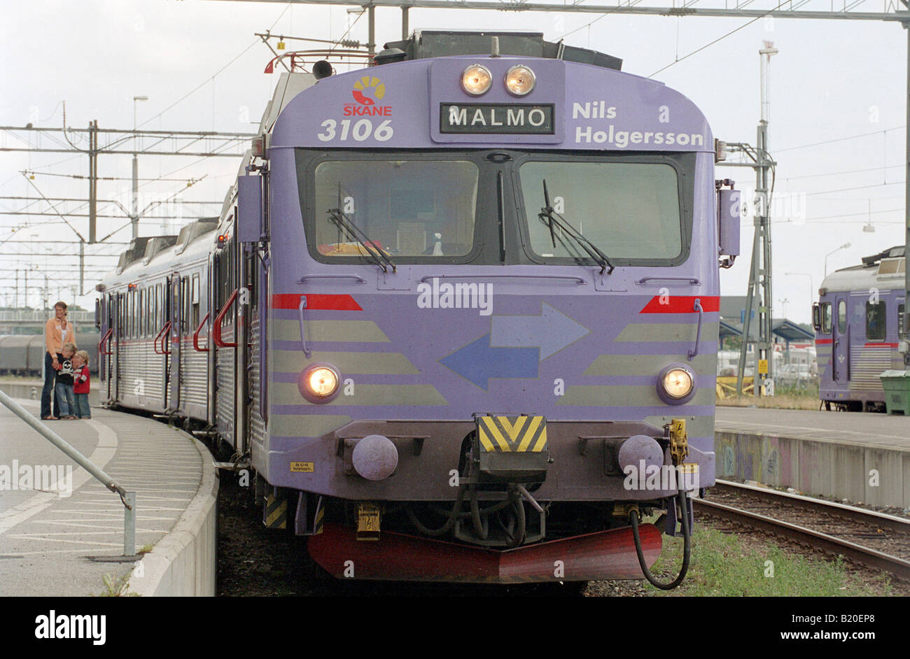 A Swedish passenger train, Ystad, Sweden Stock Photo - Alamy