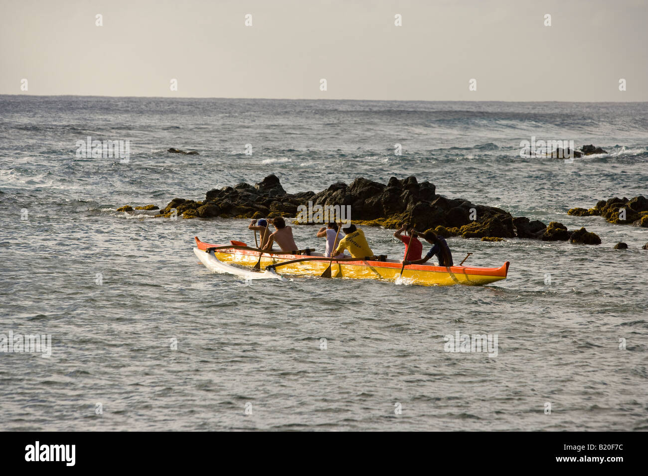 Kayak Easter Island Chile Stock Photo - Alamy