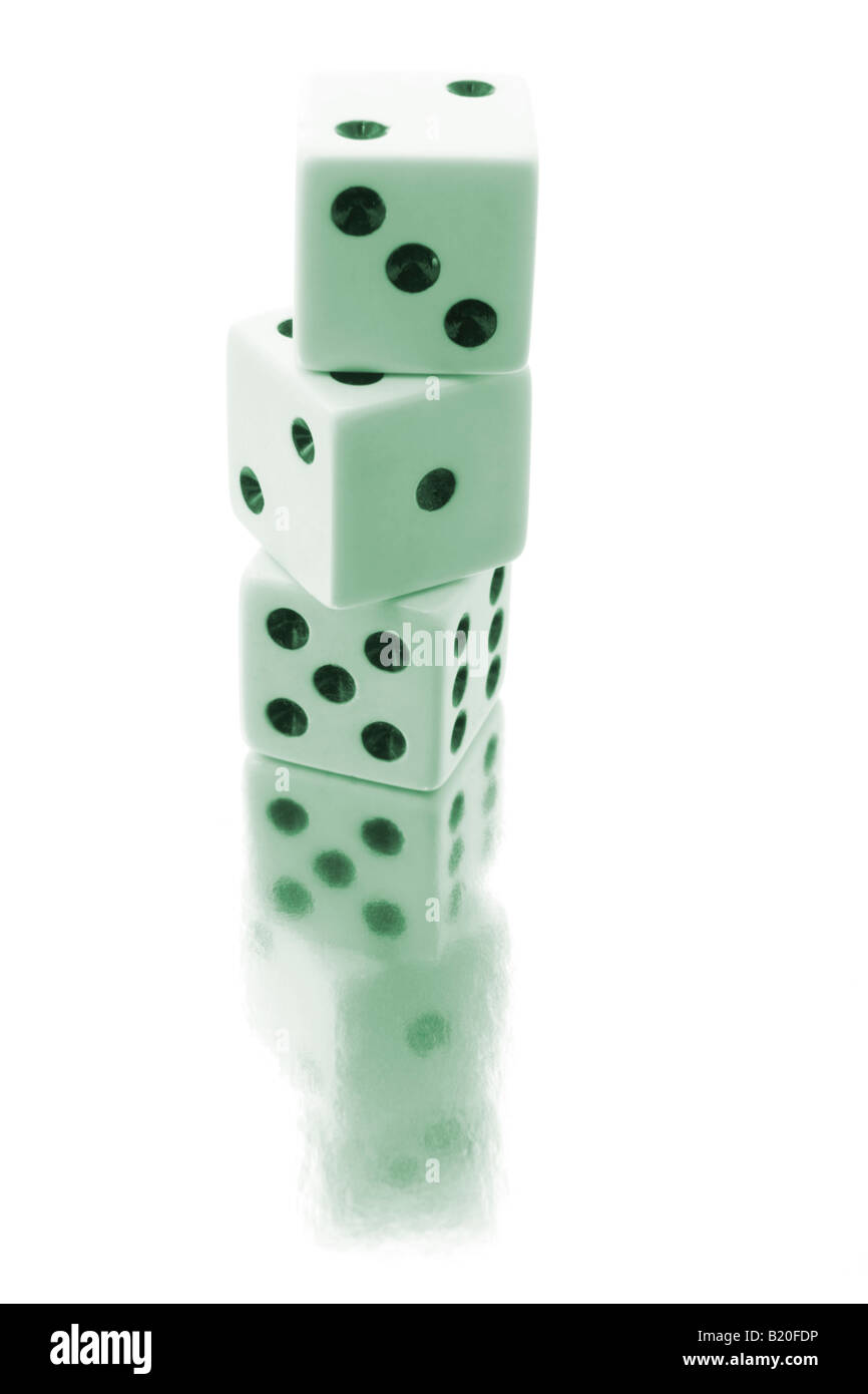 Stack of Dice Stock Photo - Alamy