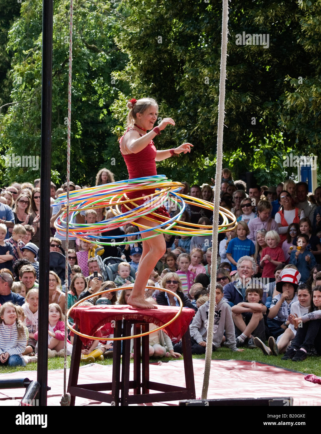 The excellent Tumble Circus performing at the Winchester Festival ...
