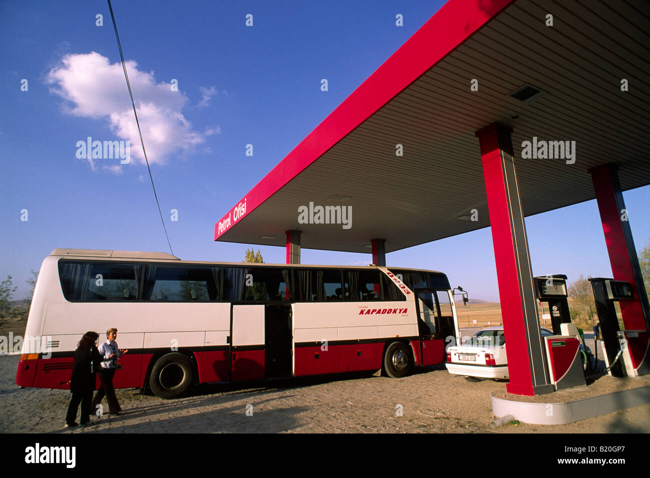 Turkey, petrol station Stock Photo - Alamy