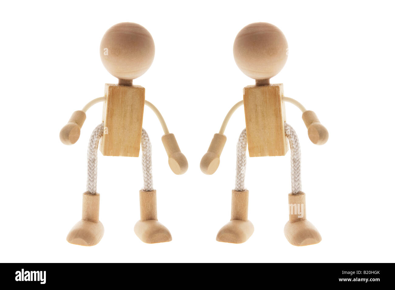 Wooden Children Figures Stock Photo - Alamy