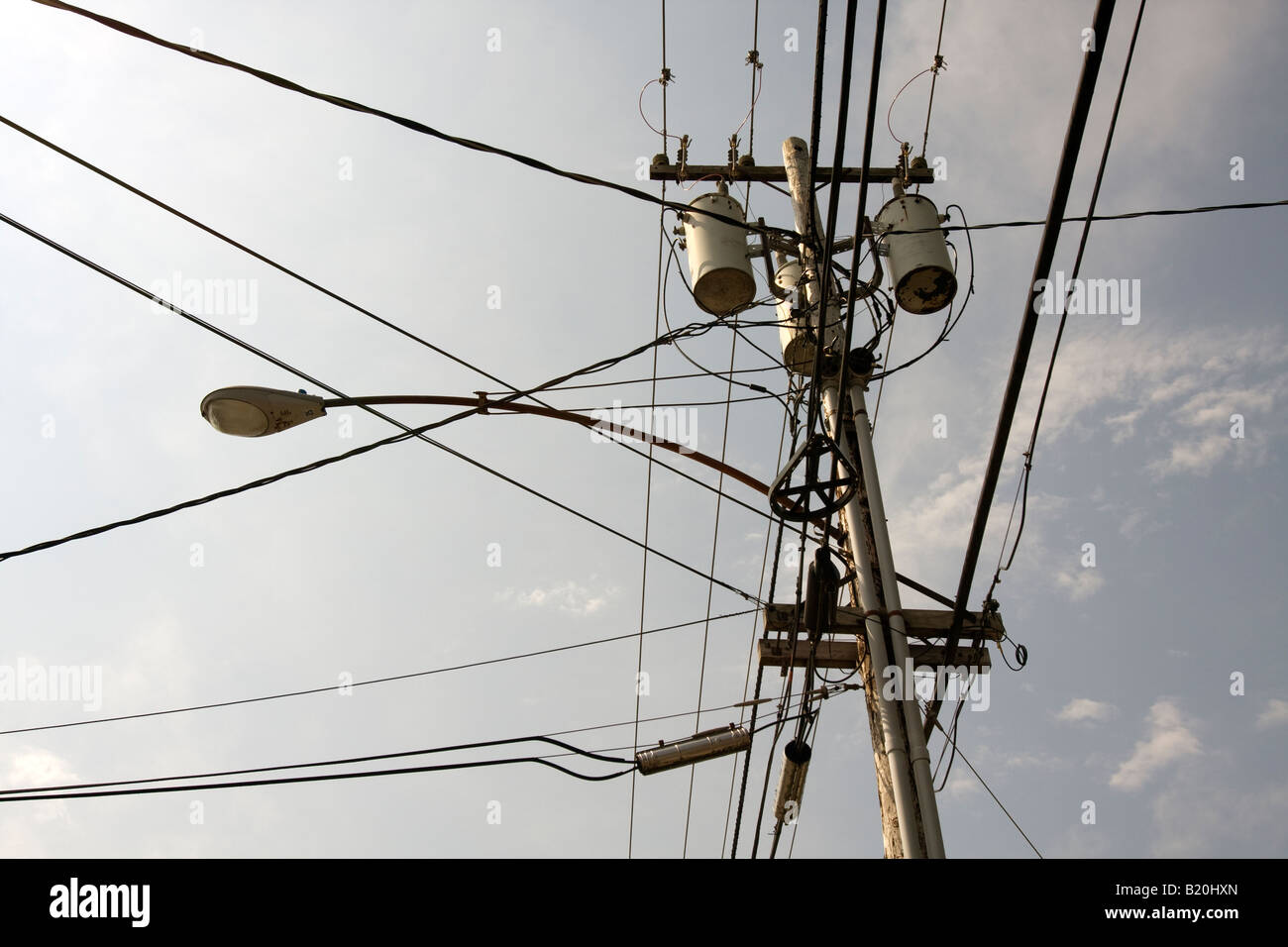 Power line pole hi-res stock photography and images - Alamy