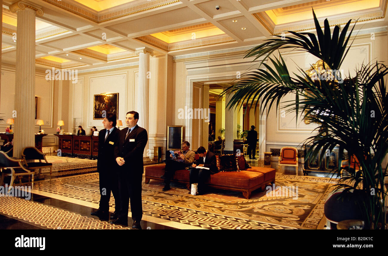 Lobby Hotel Grand Bretagne Syntagma Athens Greece Stock Photo - Alamy