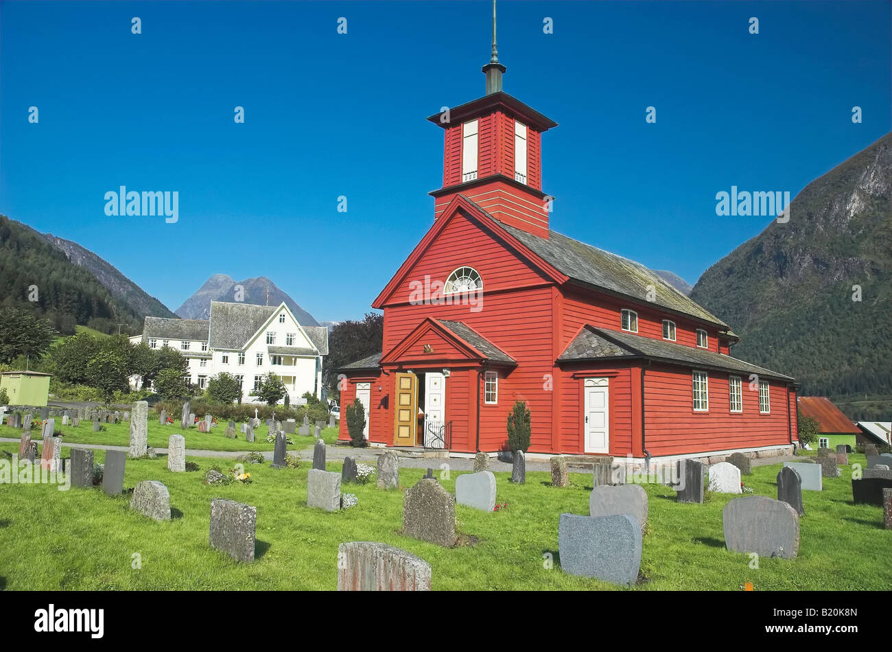 Fjaerland church hi-res stock photography and images - Alamy