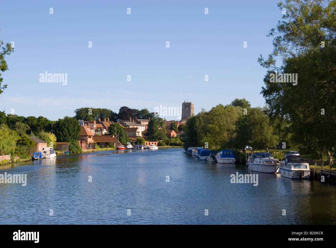 A View Of St. Michael's Church From The Bridge At Beccles,Suffolk,Uk ...