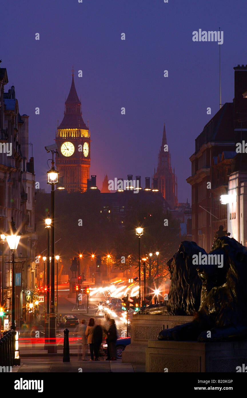 Big Ben from Trafalgar Square London England Stock Photo - Alamy