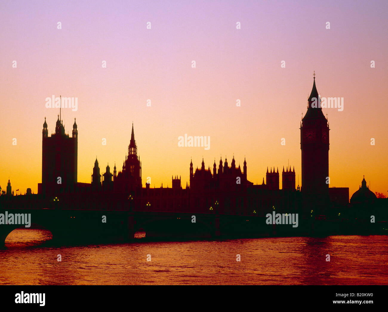 Houses of Parliament at sunset London UK Stock Photo - Alamy