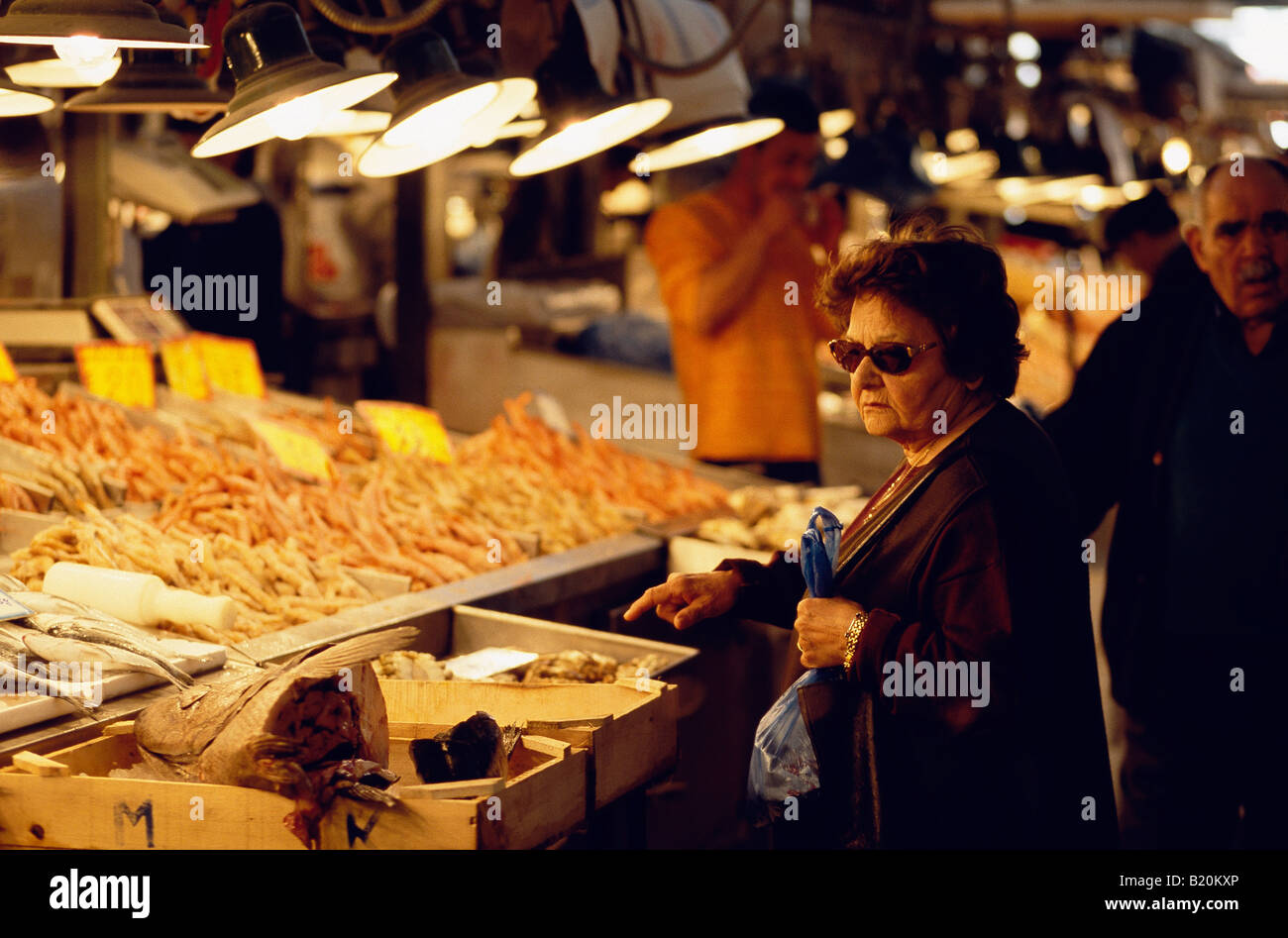 Fish section central market in hi-res stock photography and images - Alamy