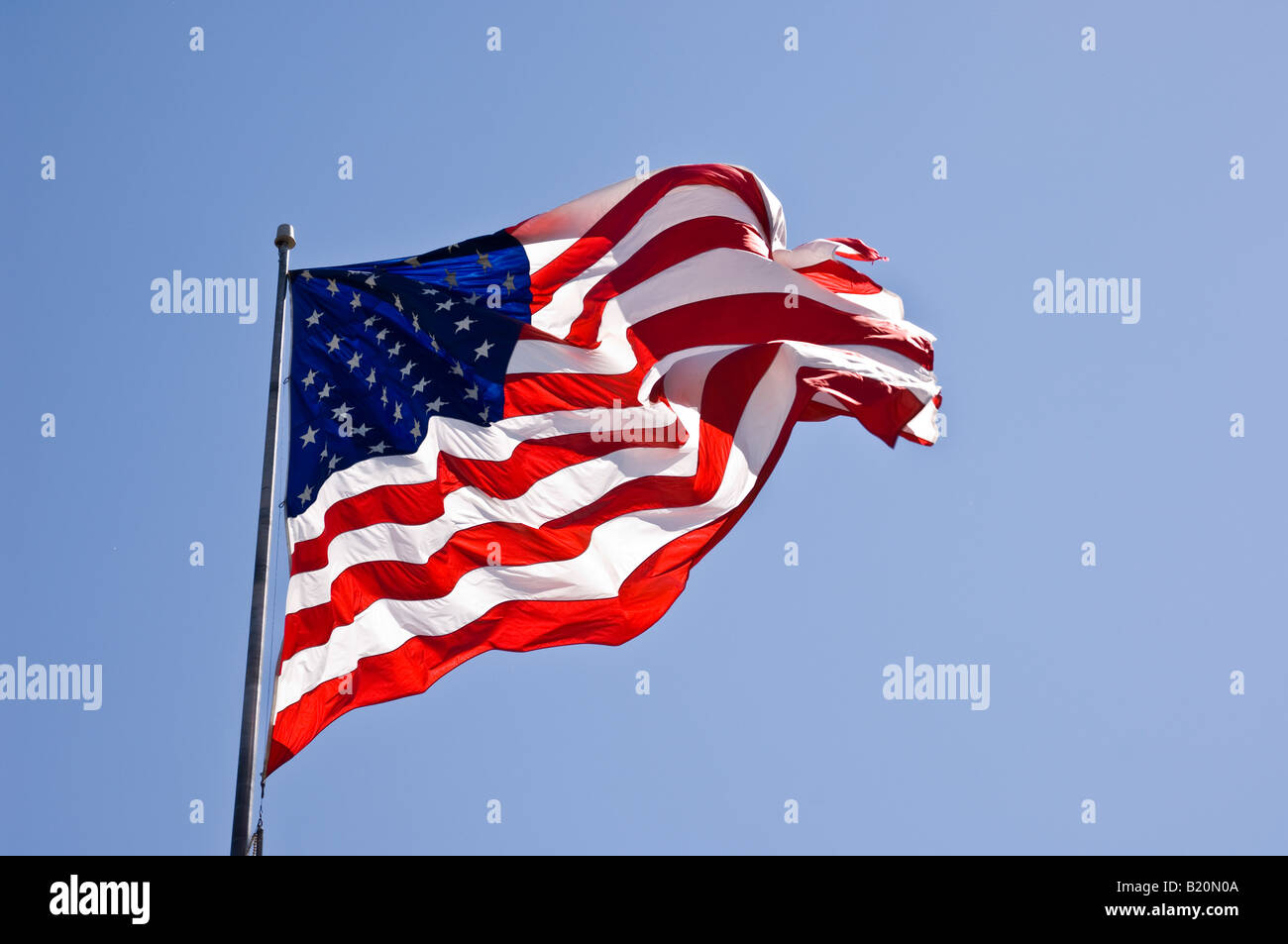 Iowa flag ia flag fluttering hi-res stock photography and images - Alamy