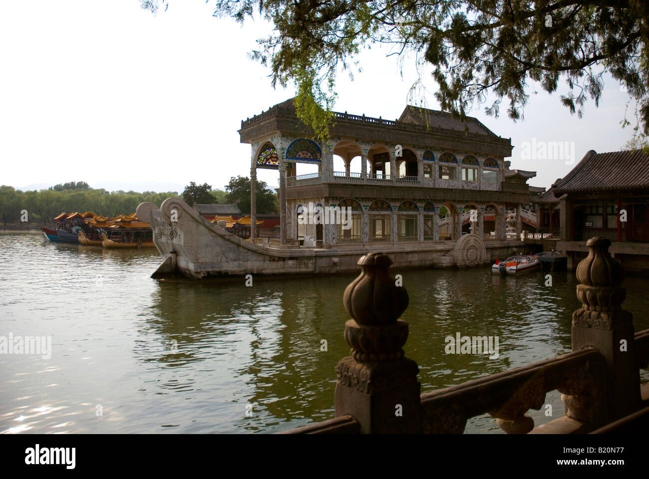 Marble Boat in Summer Palace Beijing China Stock Photo - Alamy