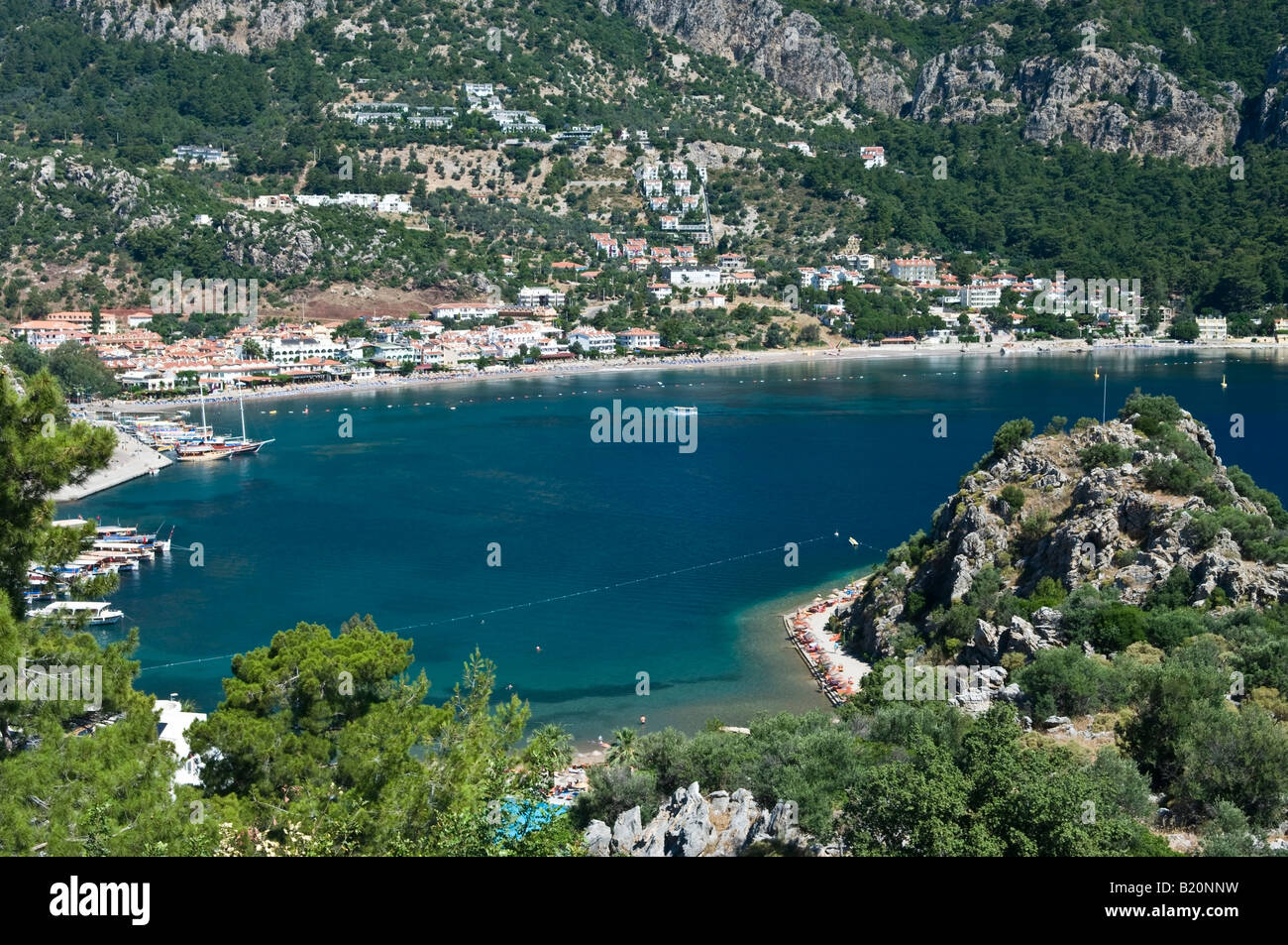 View over Turunc Bay Turunc Mugla Turkey Stock Photo - Alamy