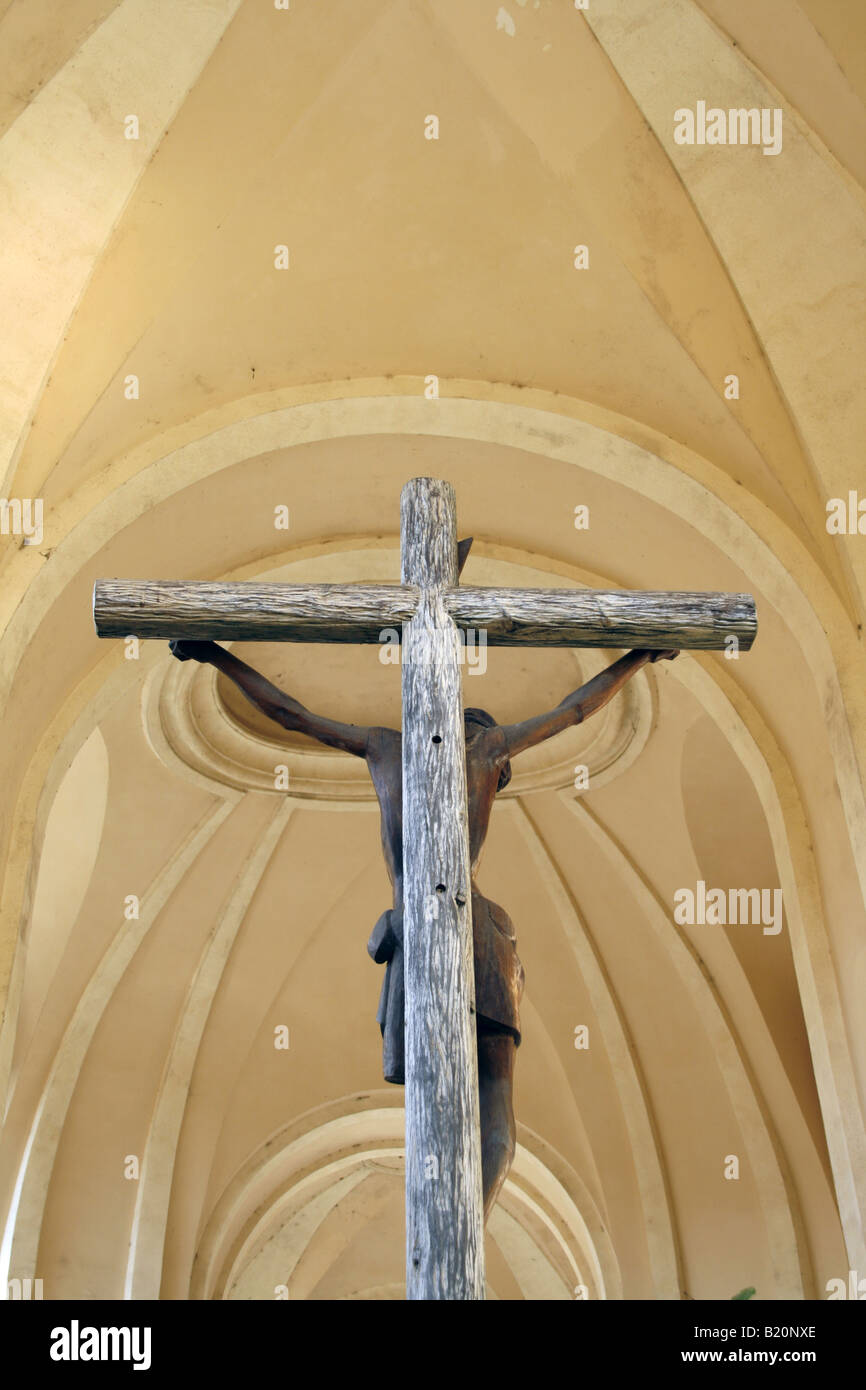 Jesus christ inside church dark room model stat hi-res stock ...