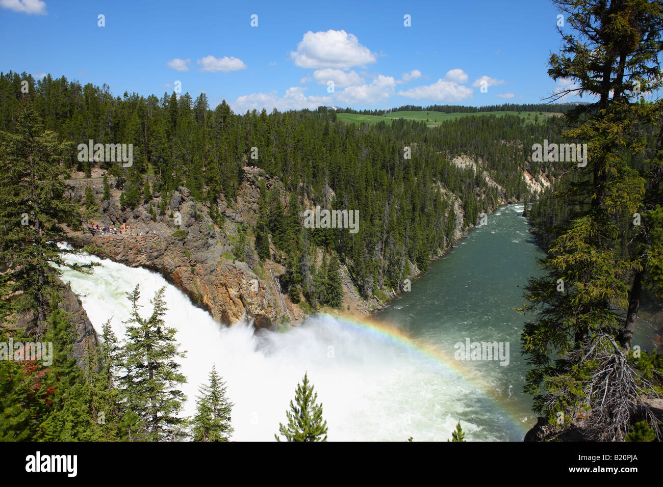 Upper Falls of the Yellowstone River Grand Canyon of the Yellowstone ...