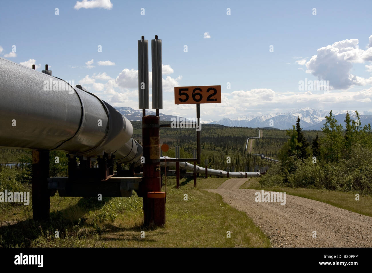 The Trans-Alaska Pipeline System (TAPS) finding it's way through the ...