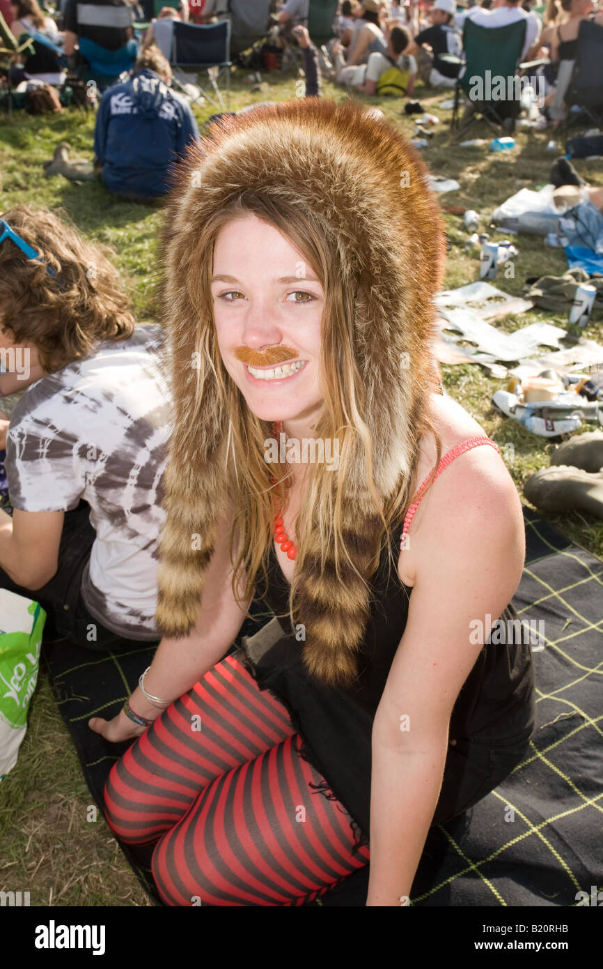 Fancy dress at the Glastonbury Festival 2008 Stock Photo - Alamy