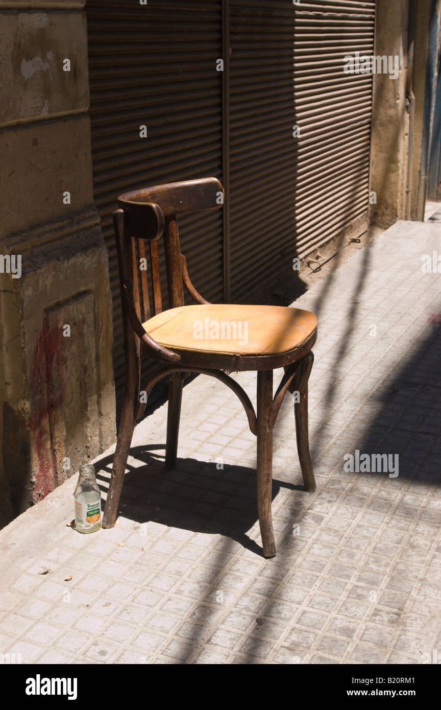 Chair in the street in the Armenian quarter of Beirut Stock Photo - Alamy
