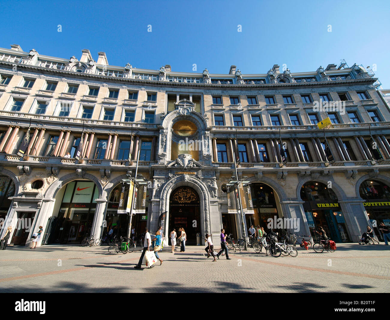 The entrance of the Stadsfeestzaal that is now a very luxurious ...