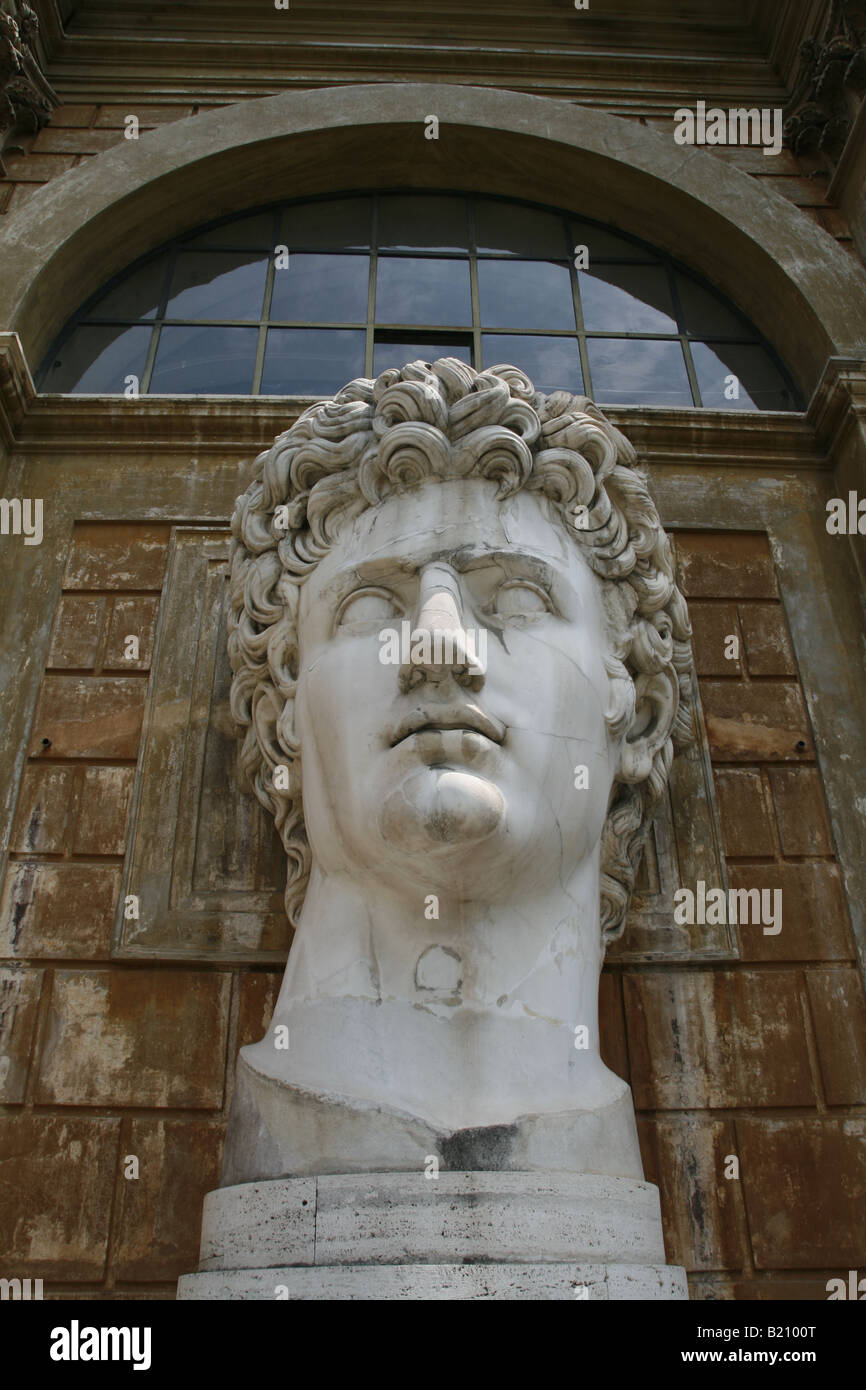Caesar Augustus Statue in Courtyard of the Pigna Vatican Museum Rome ...