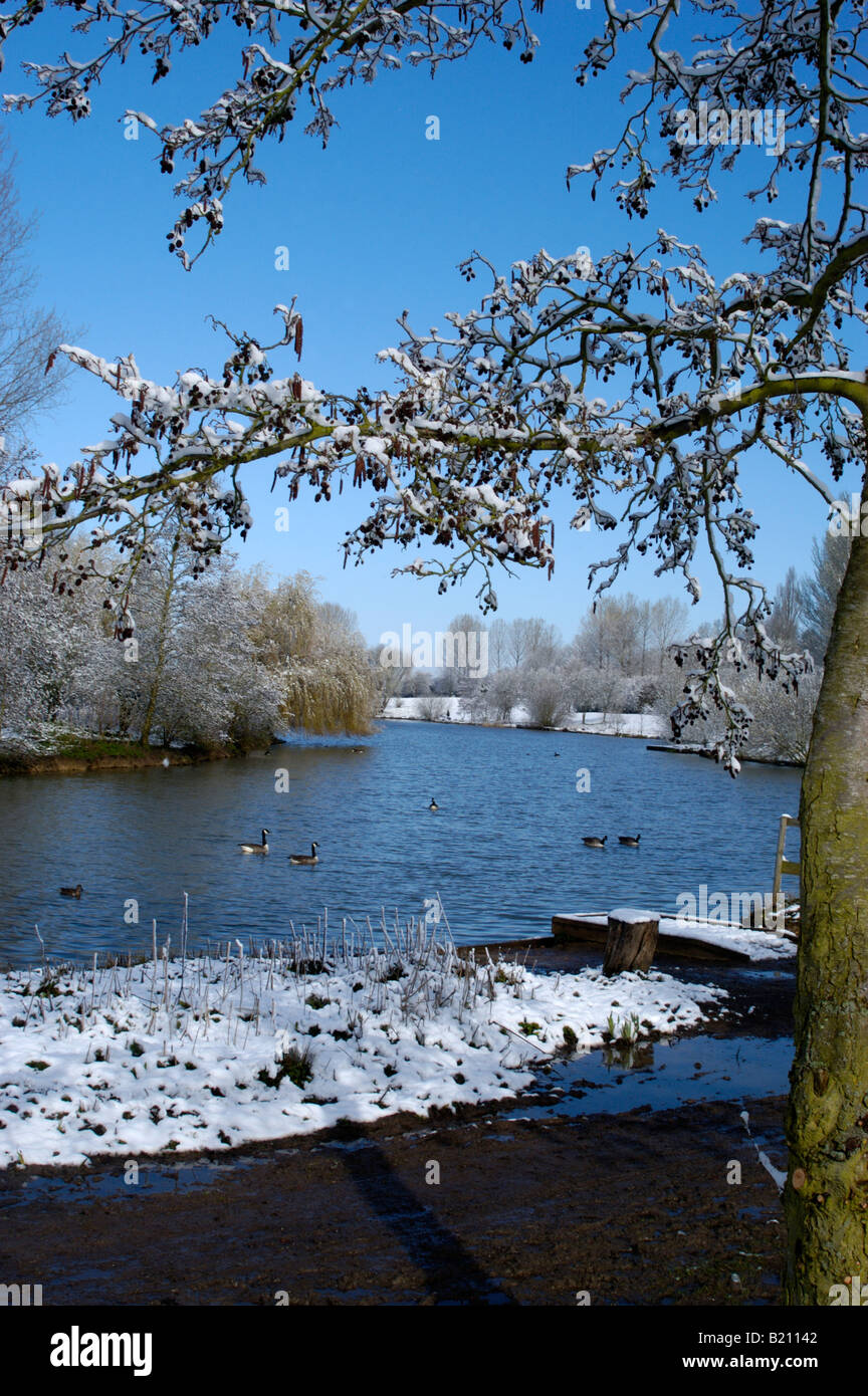 Winter Snow Scene in England Stock Photo - Alamy