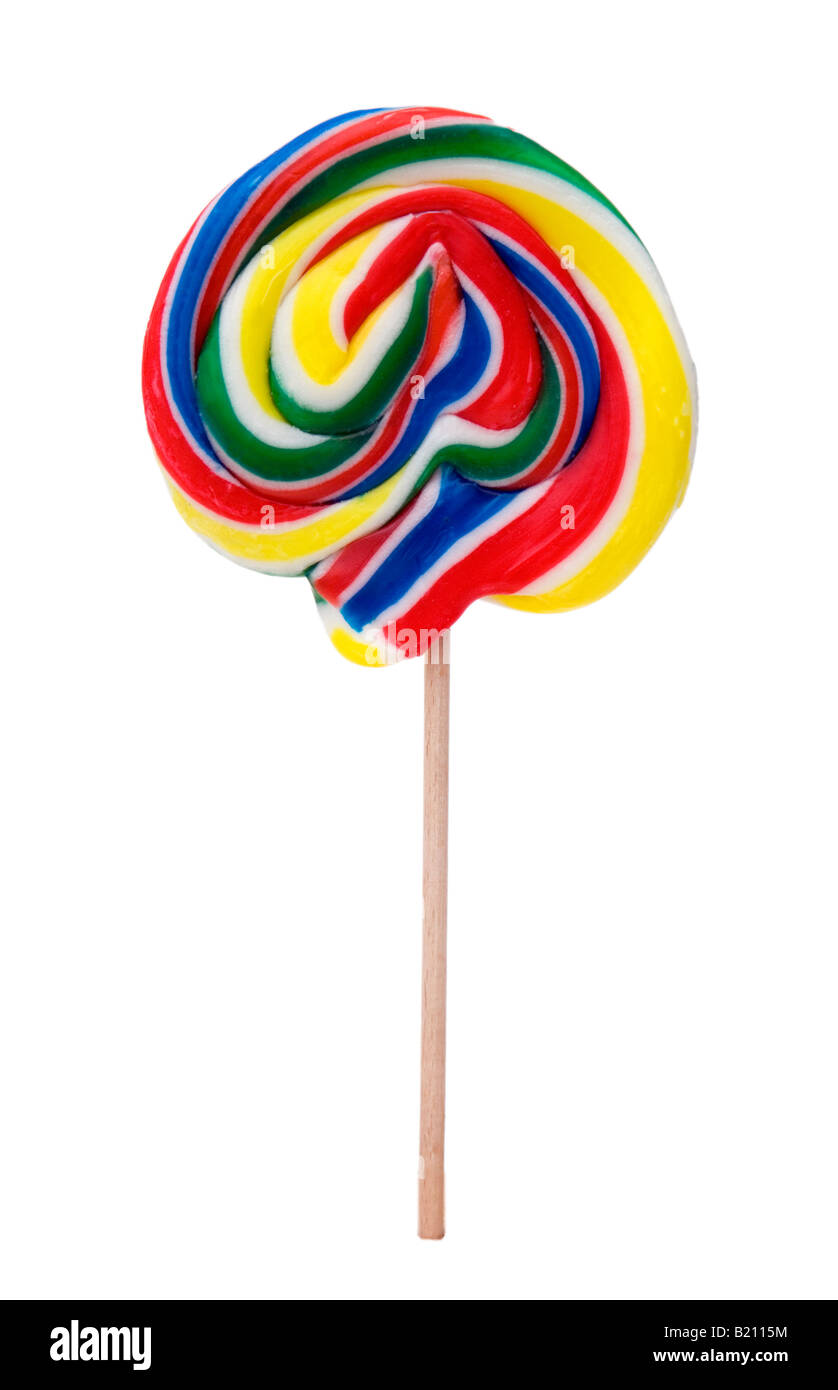 Lollipop sweet candy cut out Stock Photo - Alamy