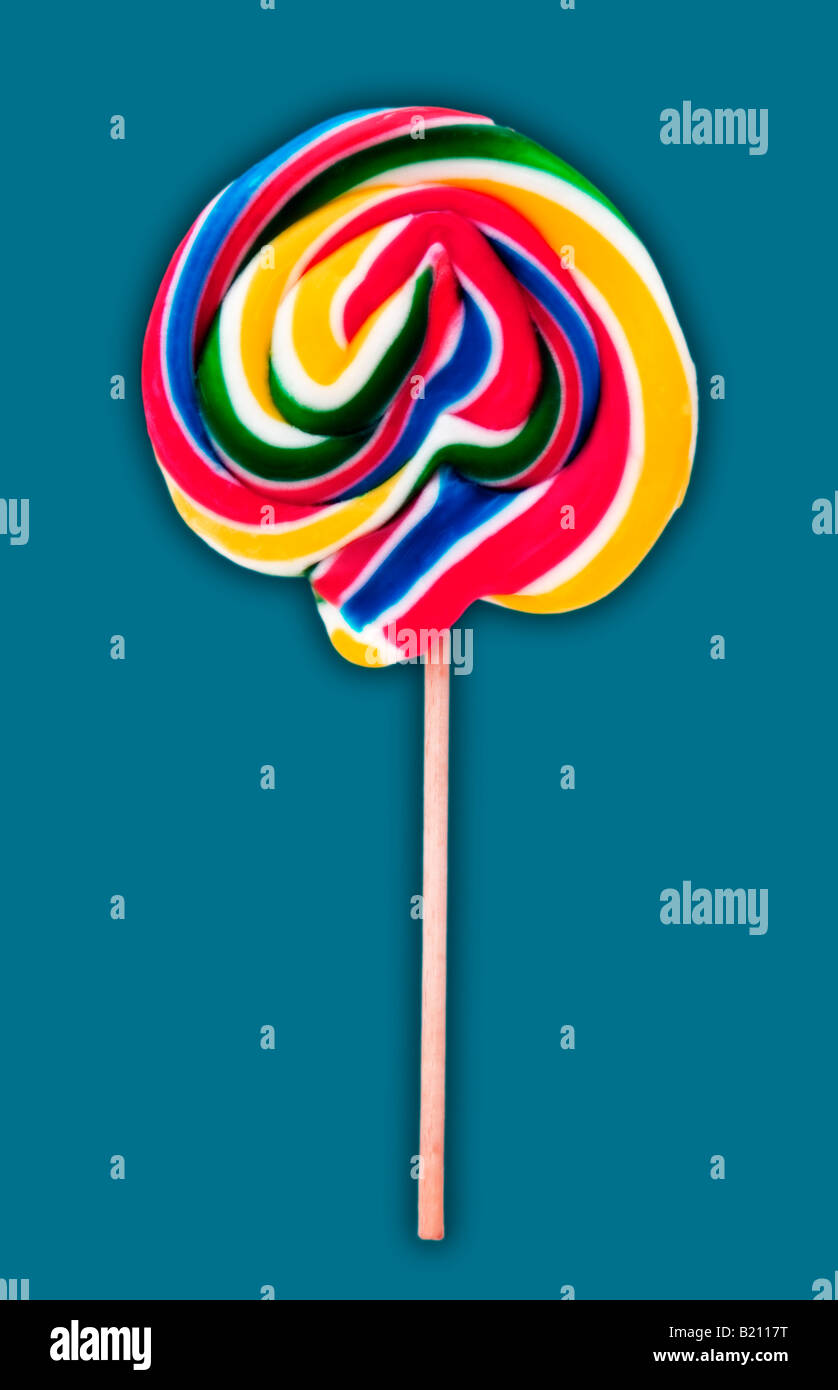 Lollipop sweet candy cut out Stock Photo - Alamy