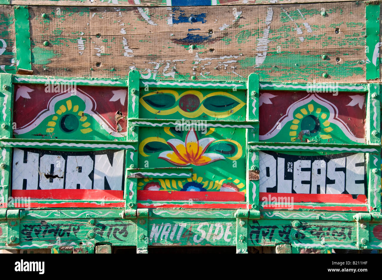 Indian truck back hi-res stock photography and images - Alamy