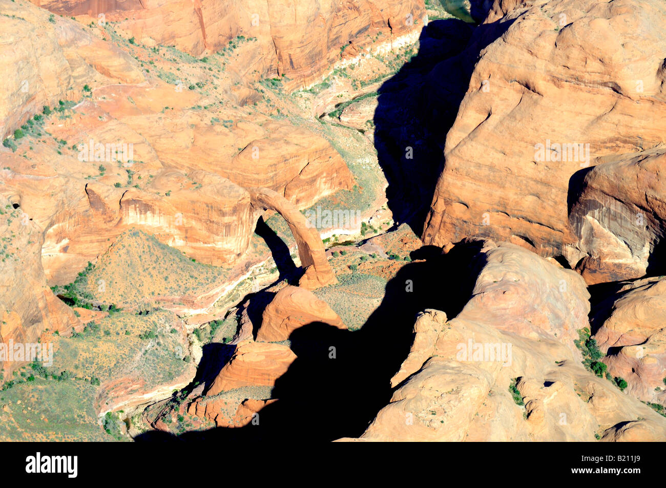 Rainbow bridge between Lake Powell and Monument Valley USA Stock Photo ...
