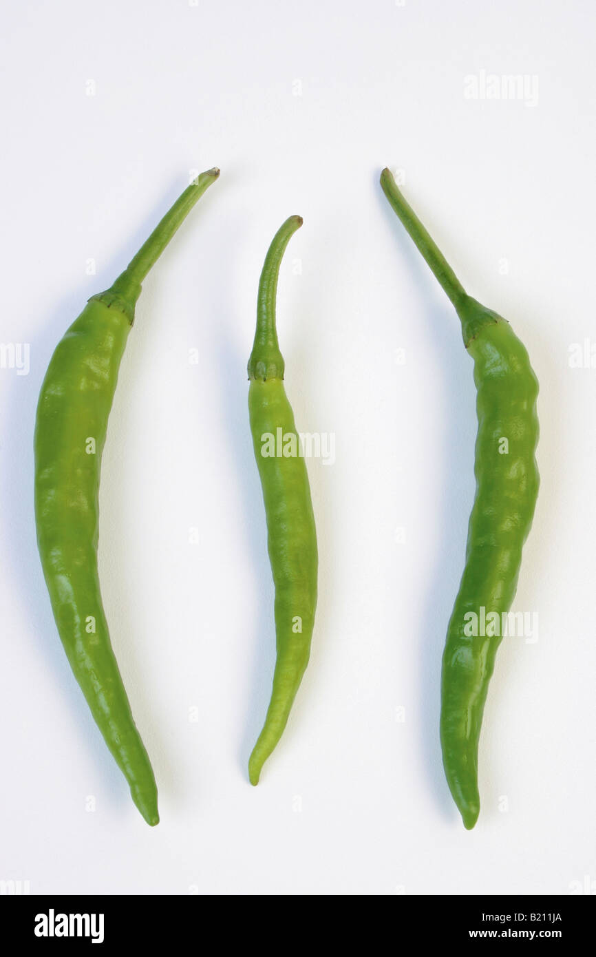 Close up of three chillies hi-res stock photography and images - Alamy