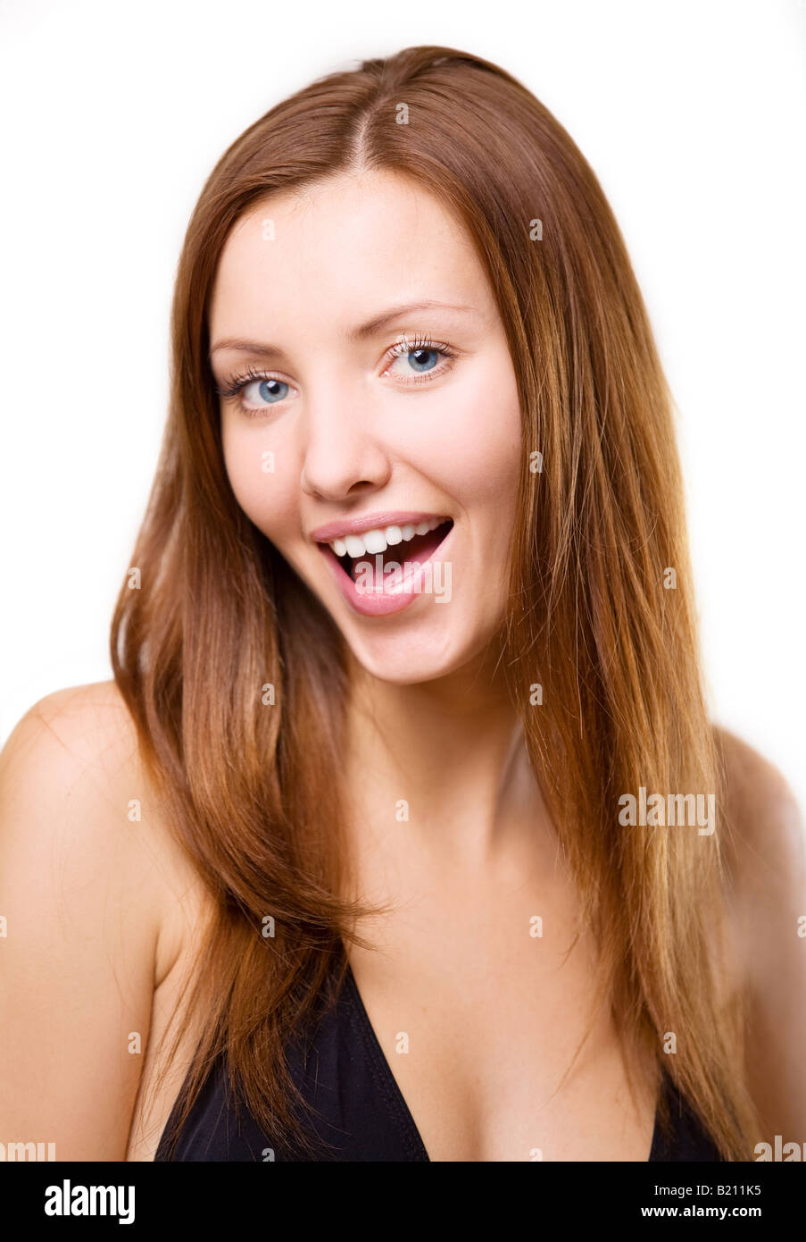 Business woman red nose hi-res stock photography and images - Alamy