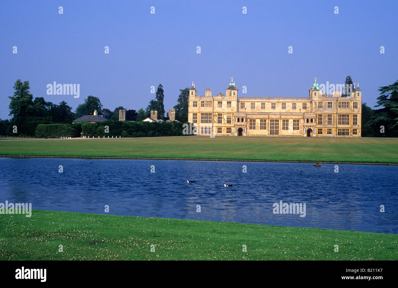 Audley End House Park and Lake Essex East Anglia England UK early 17th ...
