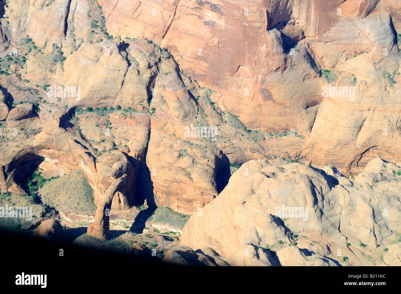 Rainbow bridge between Lake Powell and Monument Valley USA Stock Photo ...
