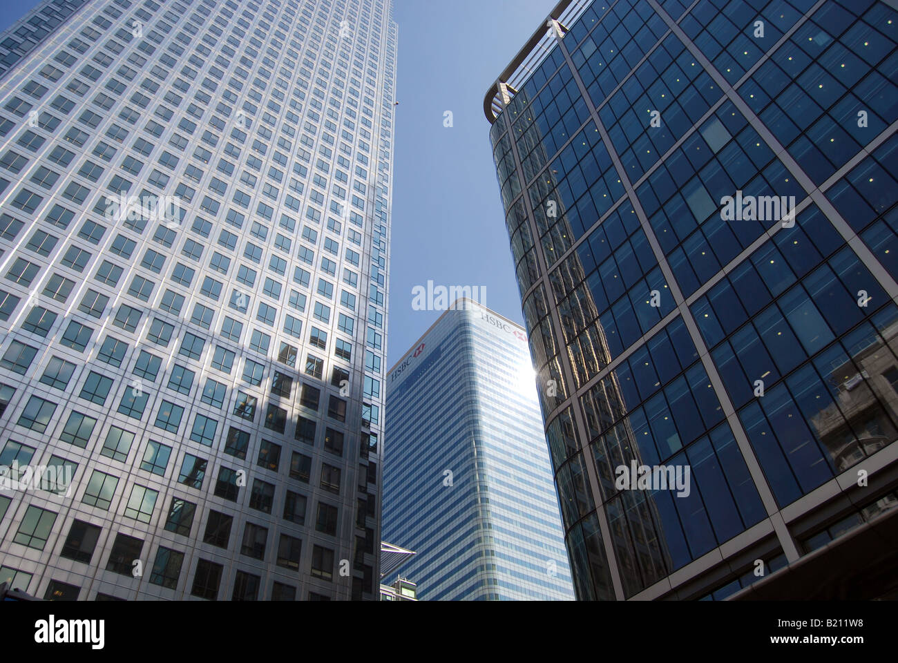 Canary wharf boom bust windows hi-res stock photography and images - Alamy