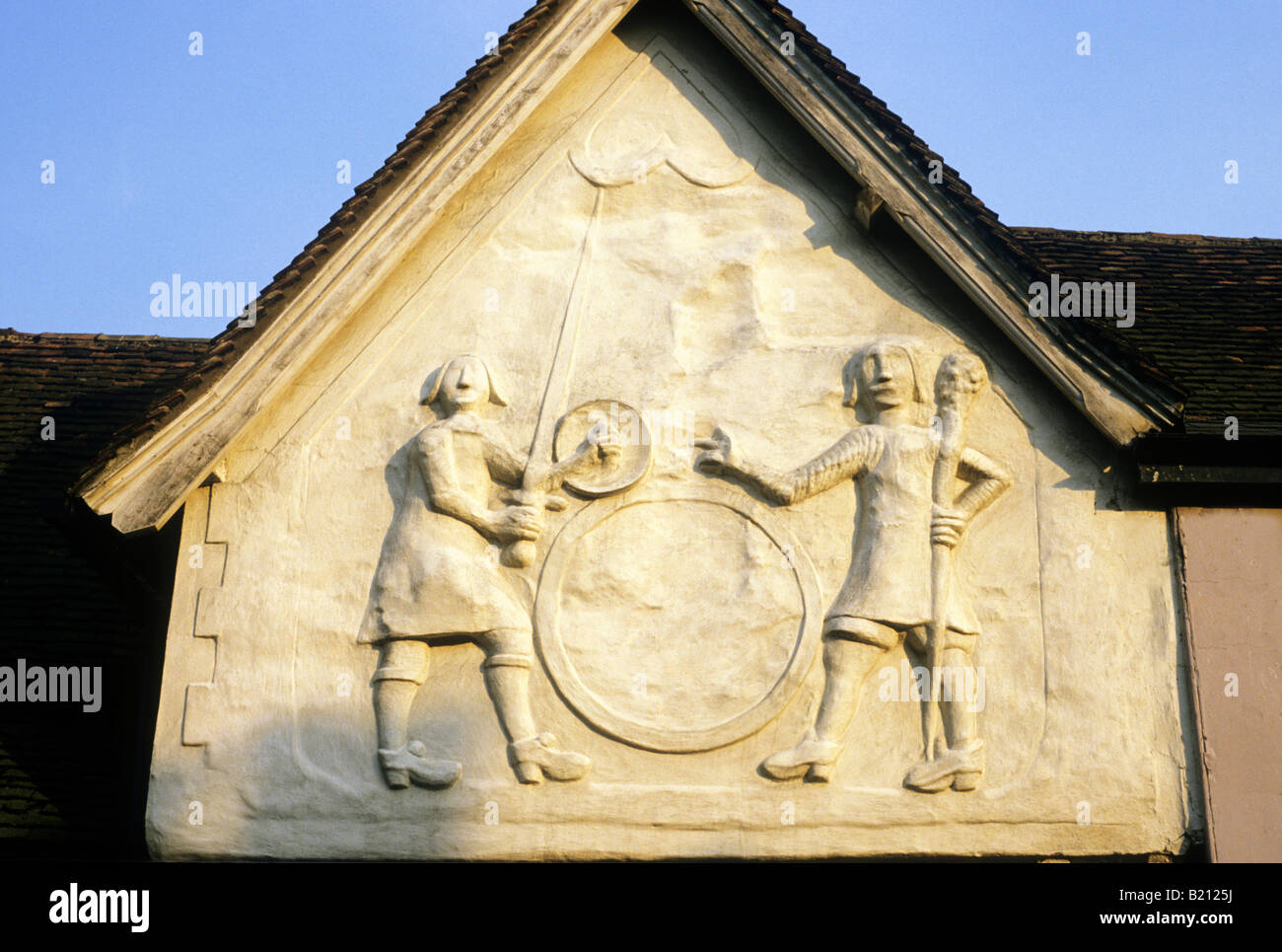 Pargeting pargetting Saffron Walden Sun Inn Essex decorative plaster ...