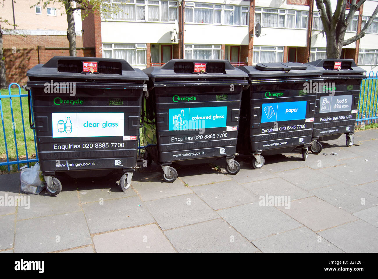 Recycling bins recycle paper bottle bank green ecological carbon ...