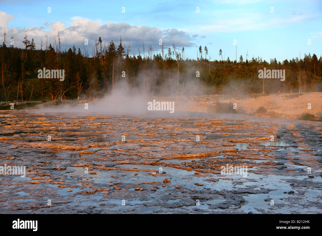 Yellowstone upper geyser basin hi-res stock photography and images - Alamy