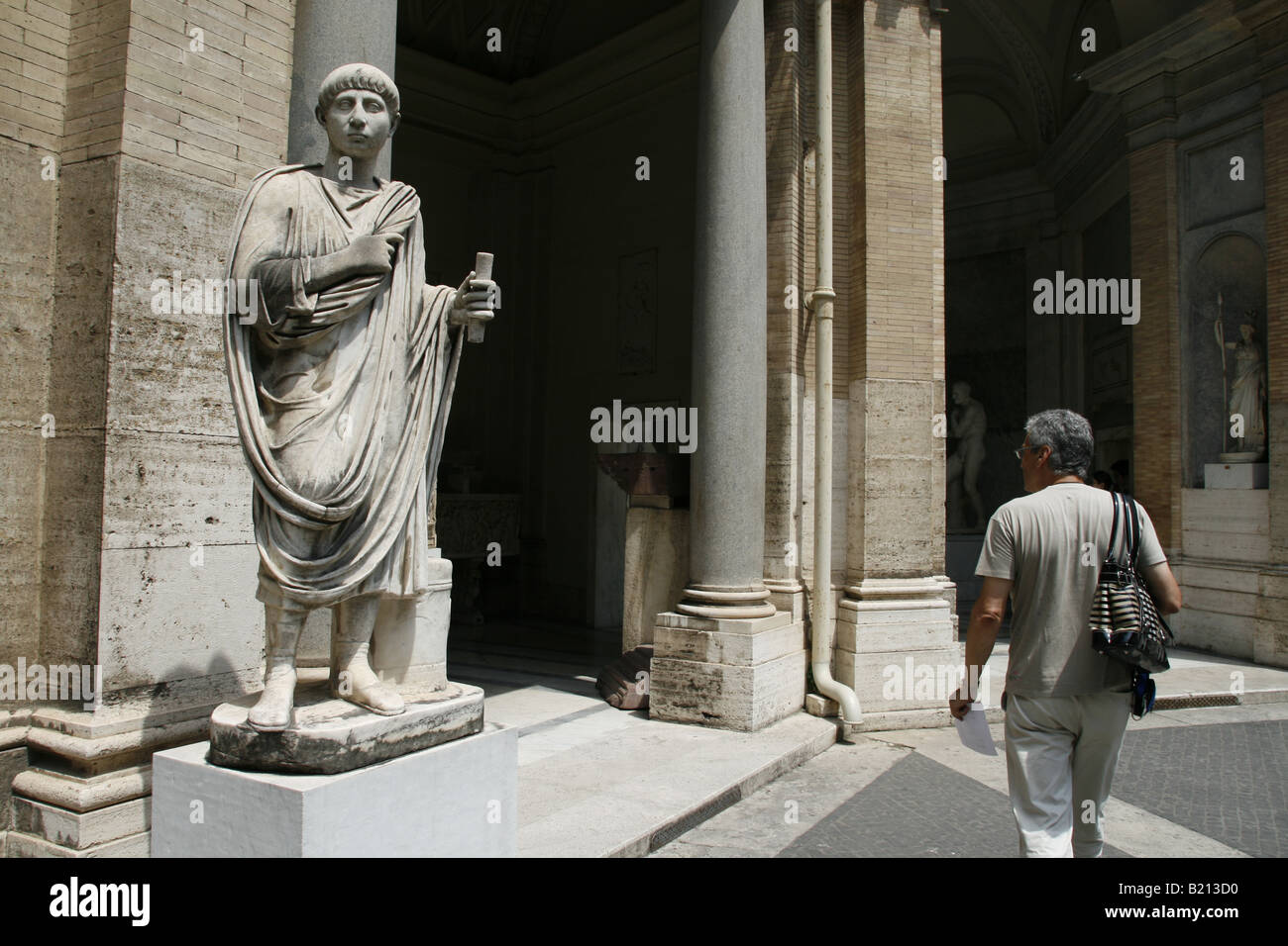 roman man statue in vatican museum, rome Stock Photo - Alamy
