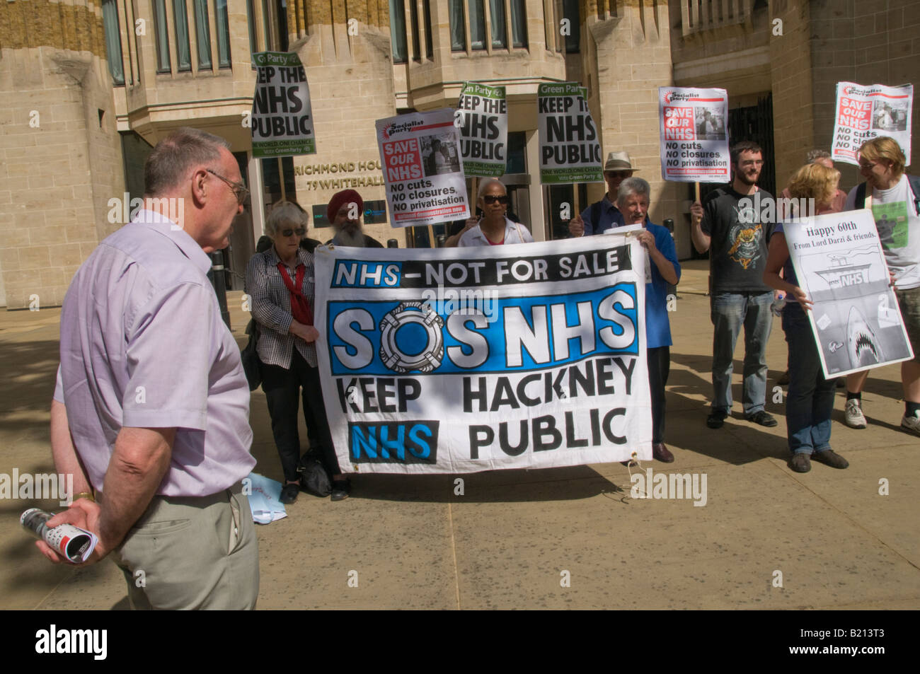 London Keep our NHS Public demonstrate against privatisation outside ...