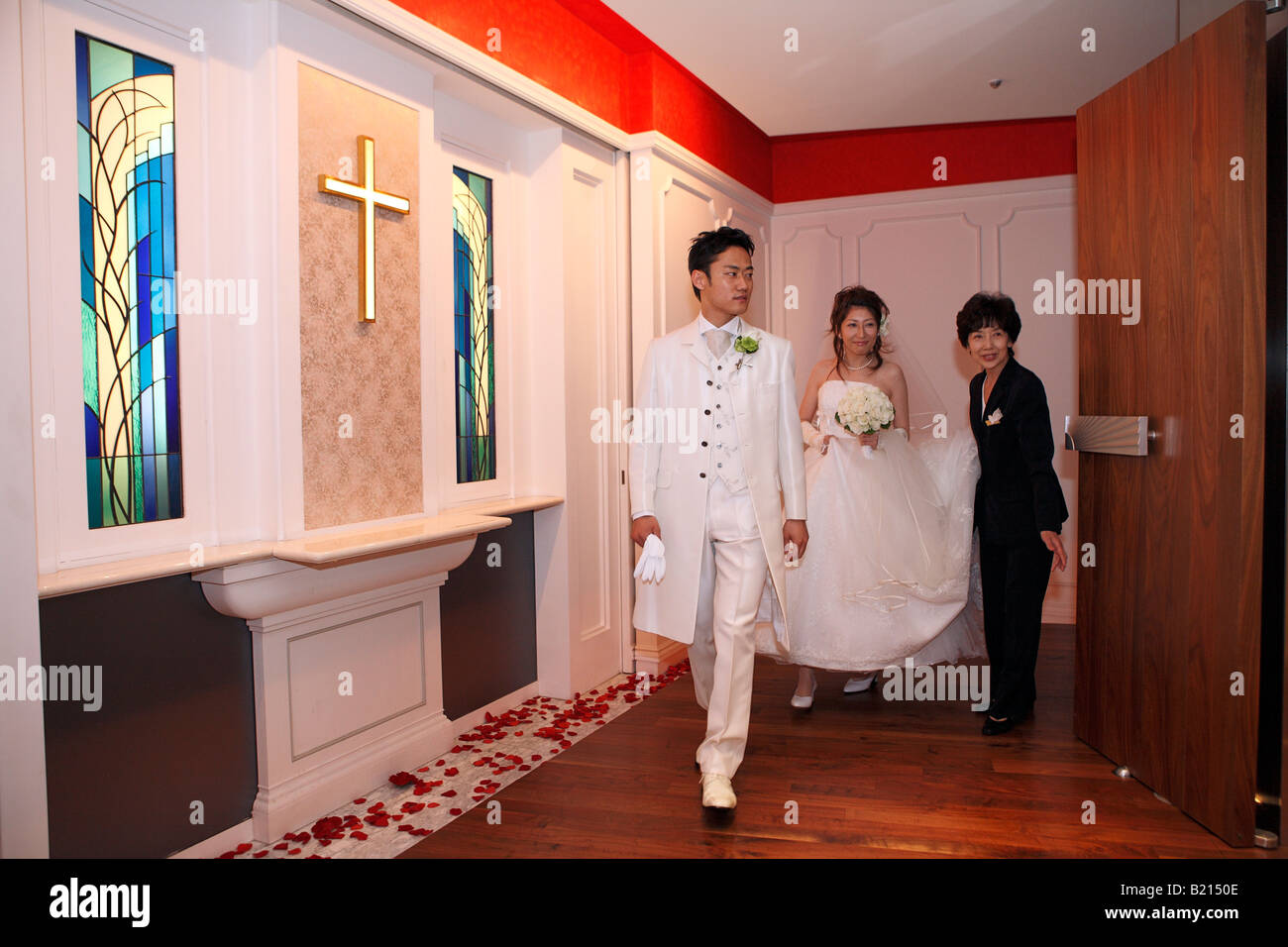 A ceremony held completely in Christian style Stock Photo - Alamy