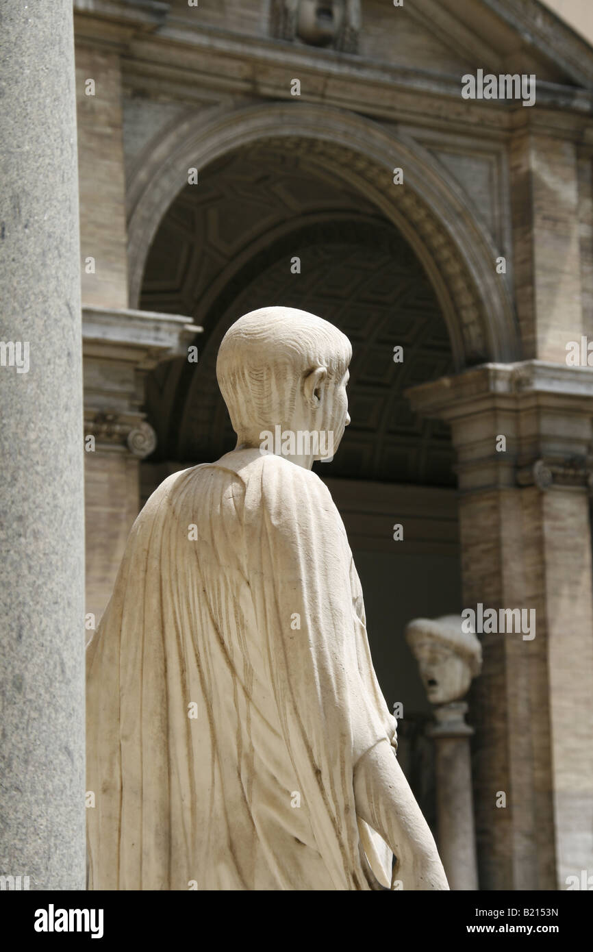 Statue marble roman men famous people portrait st peters hi-res stock ...