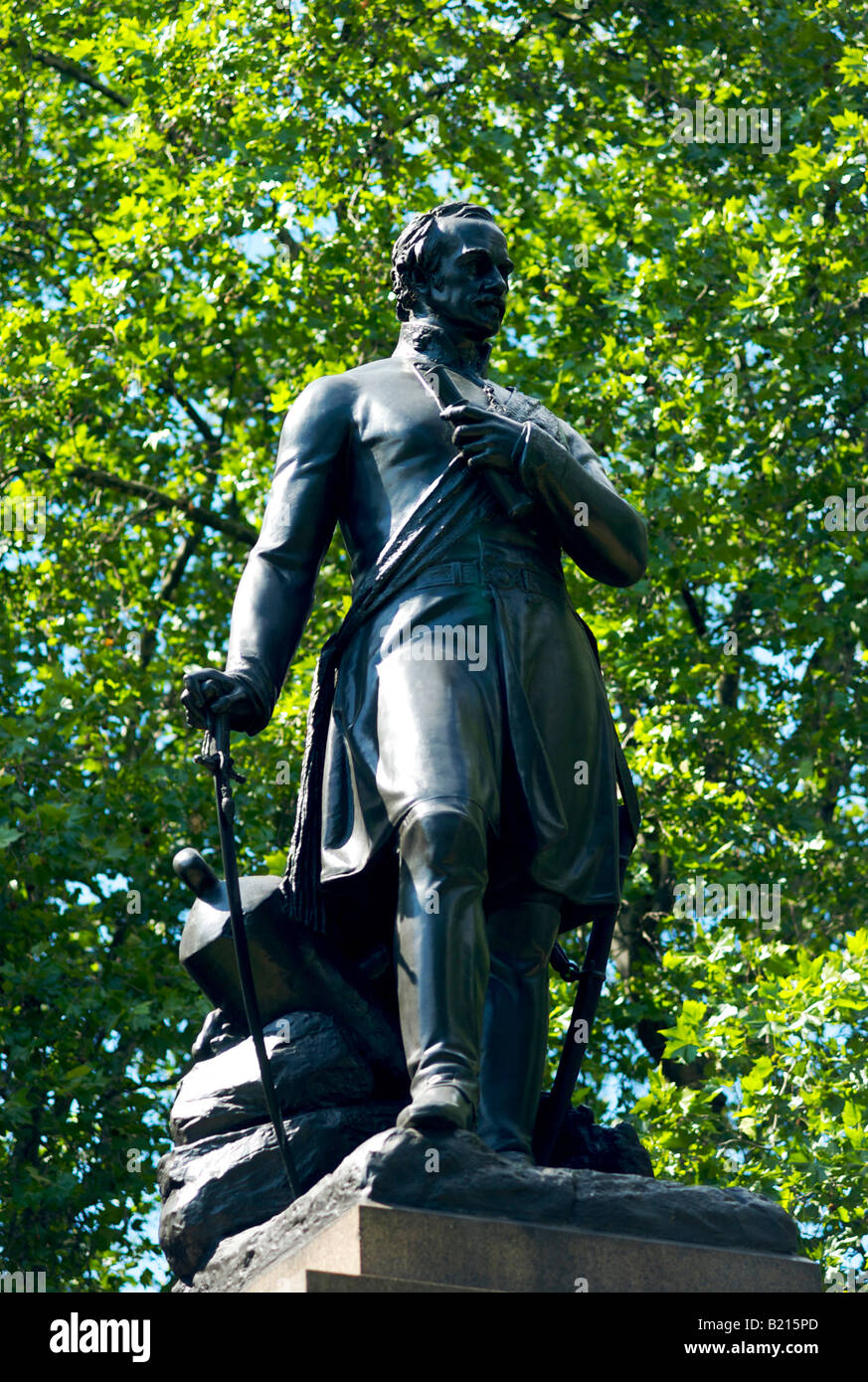 Statue of general Sir James Outram designed in 1871 by Matthew Noble in ...