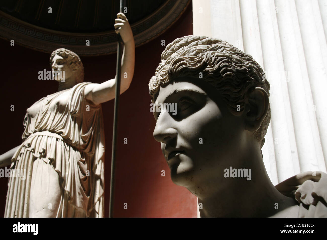 statues in the Sala Rotonda, Vatican Museum, Italy Stock Photo - Alamy