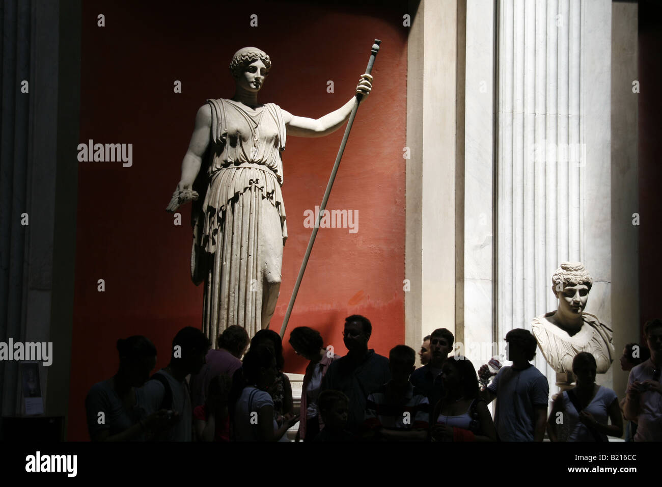 statues in the Sala Rotonda, Vatican Museum, Italy Stock Photo - Alamy